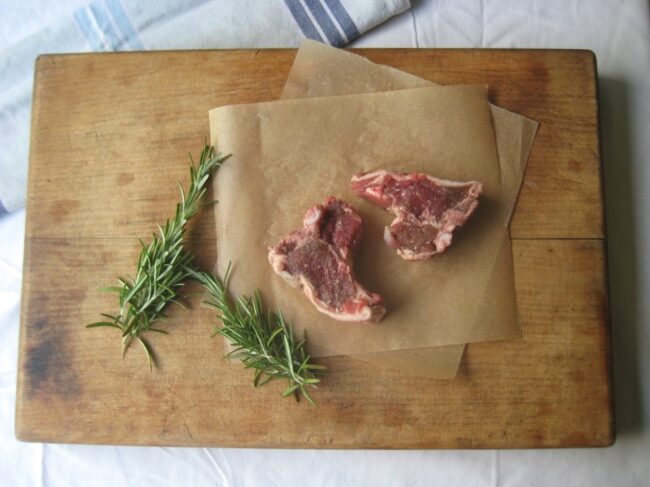 Organic Hogget Chops - Pair - Tamarisk Farm - West Bexington Nr Bridport